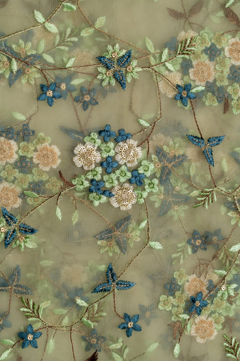 Buy Embroidered Fabrics Online | Embroidery Fabric Material