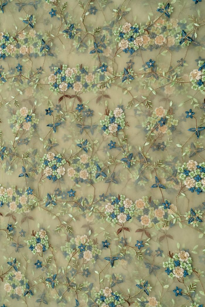 Buy Embroidered Fabrics Online | Embroidery Fabric Material